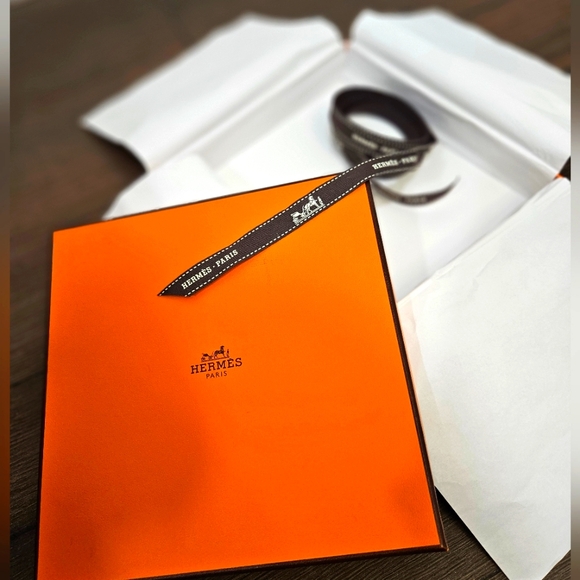Hermes | Other | Hermes Hard Box W Tissue And Ribbon | Poshmark